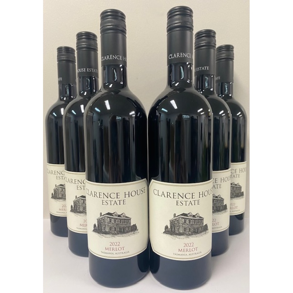 Clarence House Estate Merlot 2022 – 6 pack – Wine On the Web